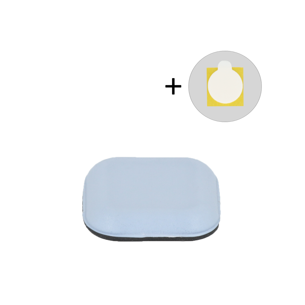 magiGLIDE® PTFE Gleiter 24 x 24 mm eckig mit Klebepunkt, 1,43