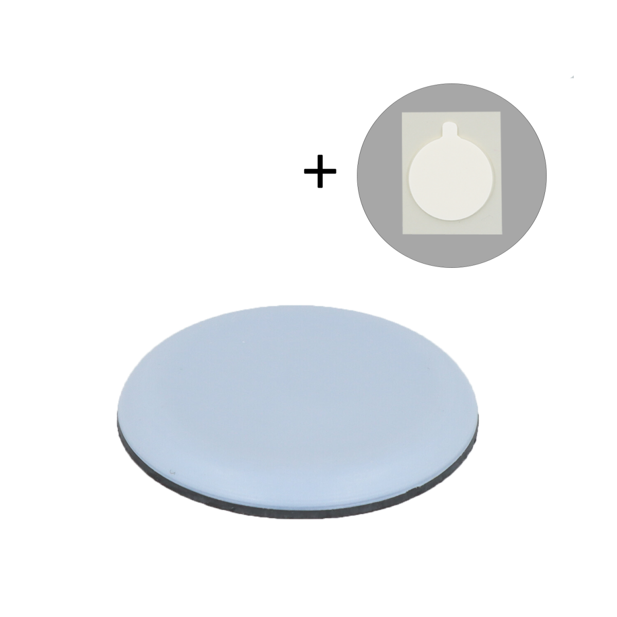 magiGLIDE® PTFE Gleiter 40 mm rund mit Klebepunkt, 3,75